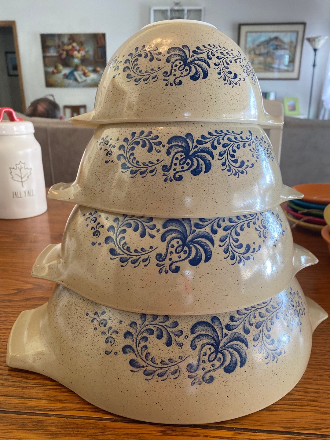 Pyrex Vintage Cinderella Nesting Bowls Heritage Pattern - Etsy