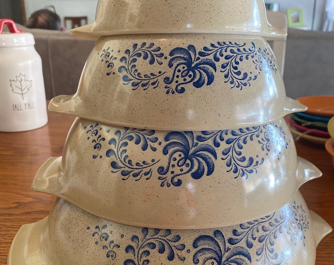 Pyrex Vintage Cinderella Nesting Bowls Heritage Pattern - Etsy