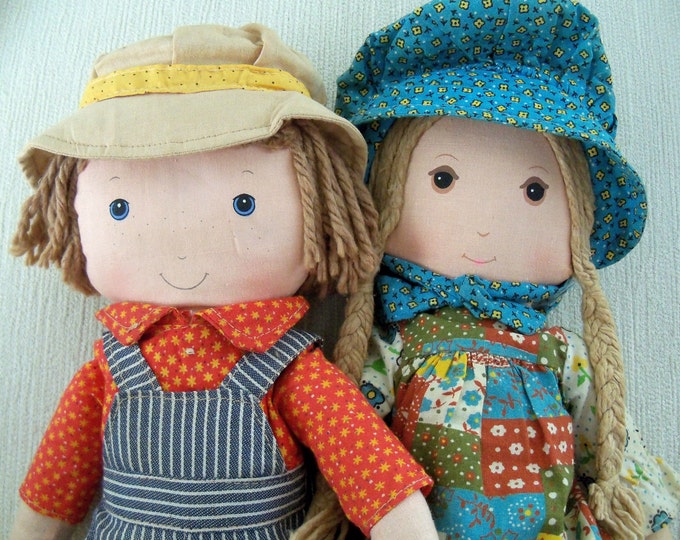 Holly Hobbie and Robby Hobbie Dolls KNICKERBOCKER - Etsy