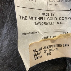 Vintage Mitchell Gold Leather Lounge Chair and Ottoman - Etsy