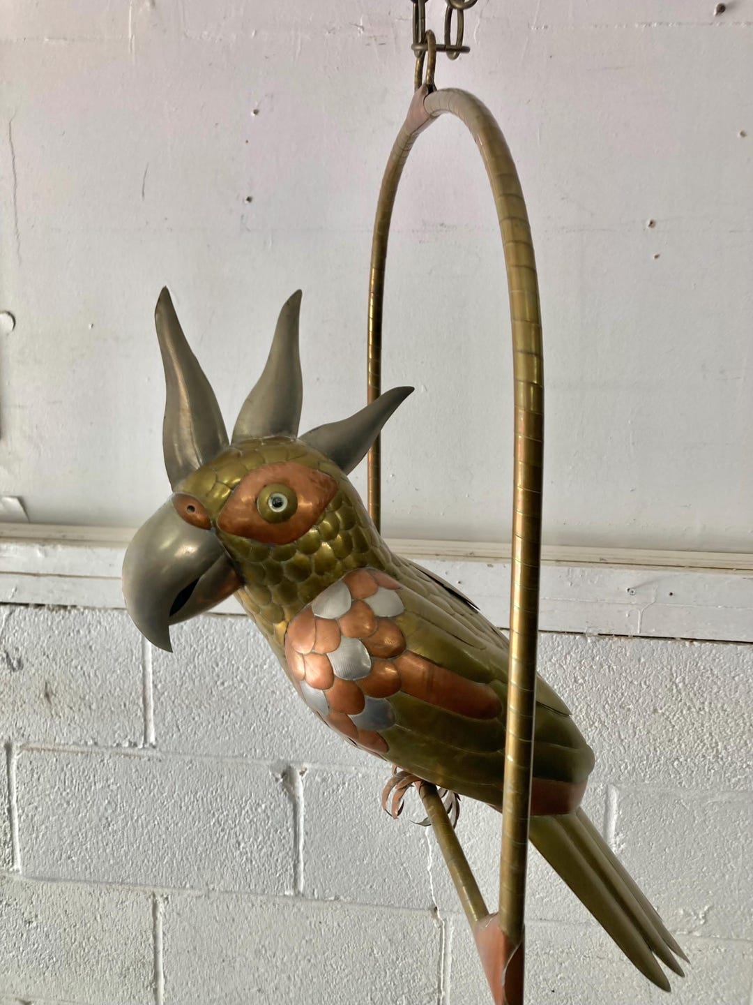 Copper & Brass Cockatoo by Sergio Bustamante - Etsy