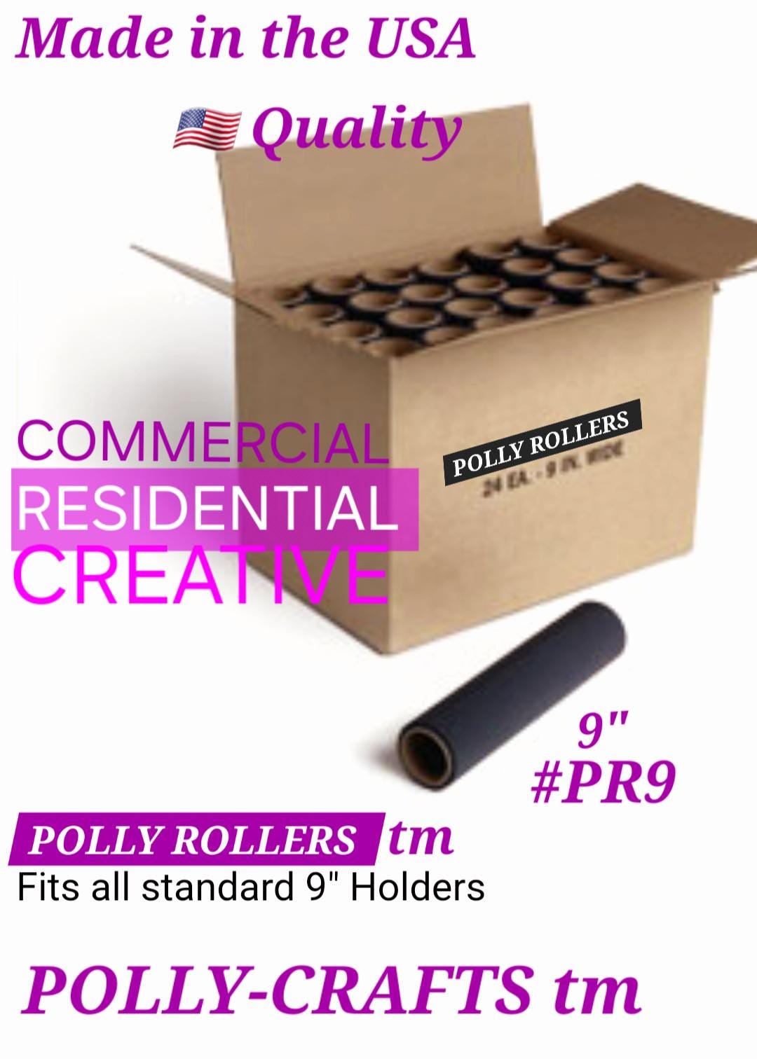 10, 24, or 48 Polly-crafts Tm 9" Foam Art-craft-woodworking Painting ...