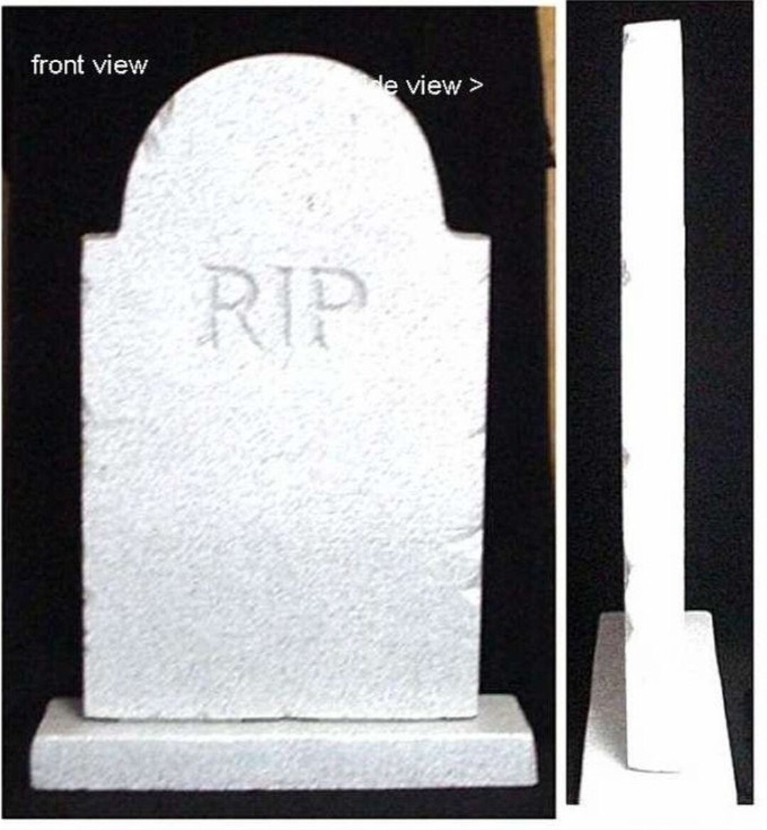 Cryptic Large RIP Gravestone Set, #TOMBSTONEX, Halloween Prop, Made in ...