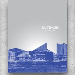 Skyline City Art / Inner Harbor Baltimore Maryland Skyline / Home ...