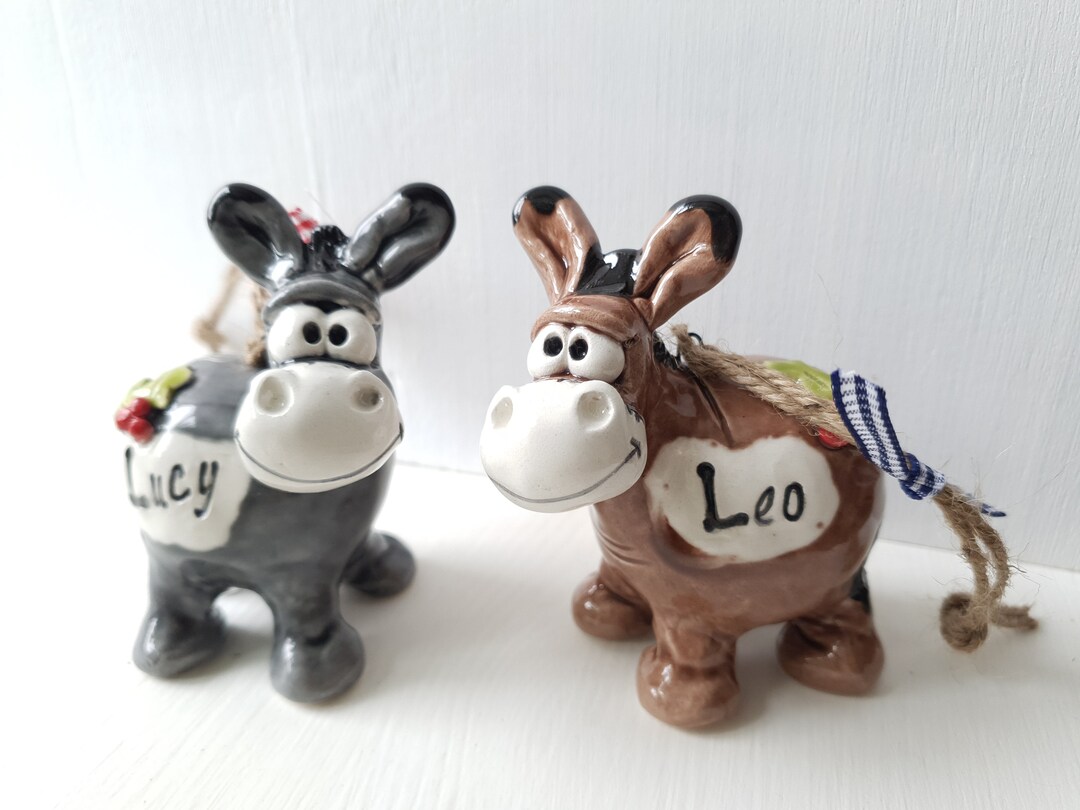 Name a Donkey Christmas Tree Bauble. Handmade Christmas Tree Decoration ...