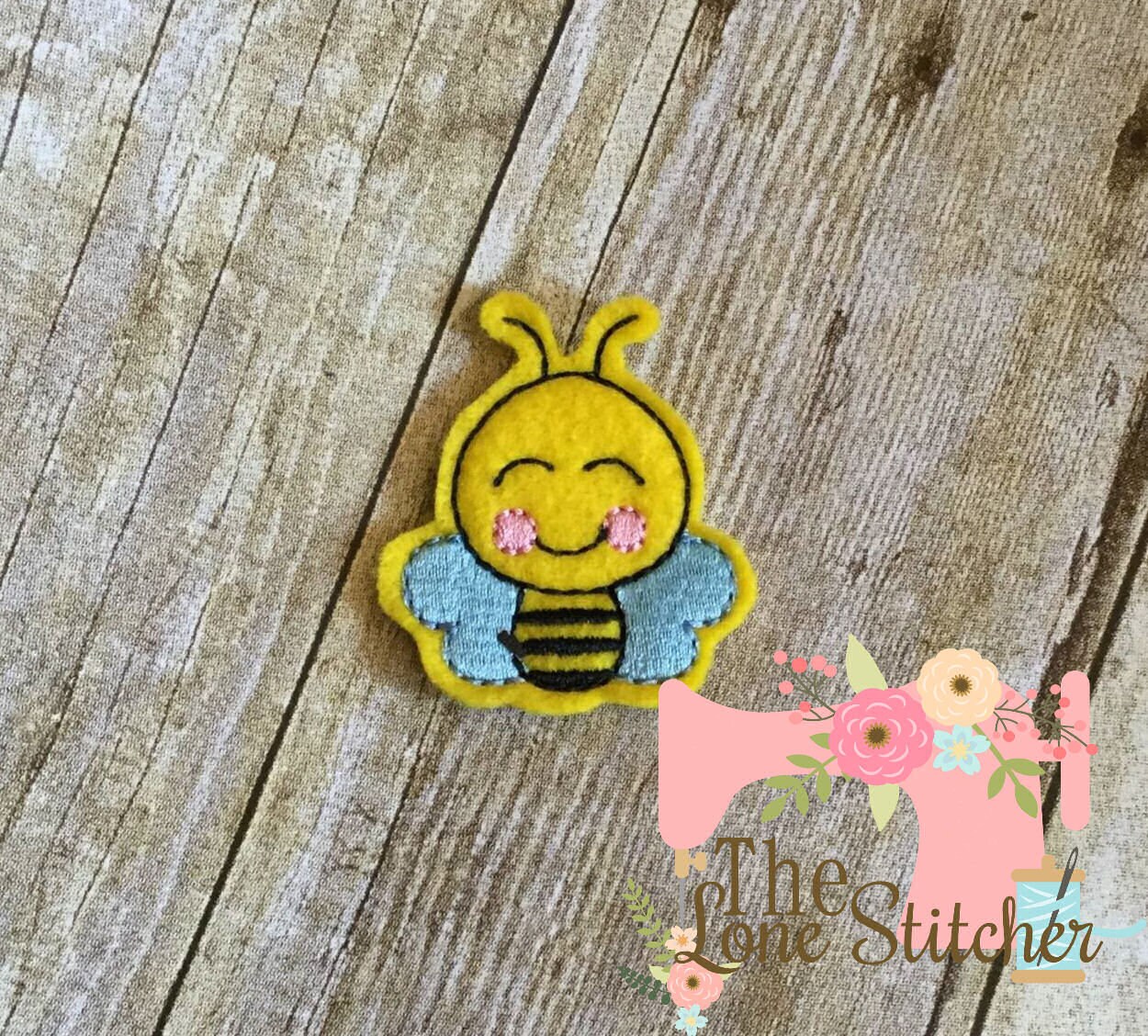 TLS Feltie Happy Bee Embroidery Design | Etsy