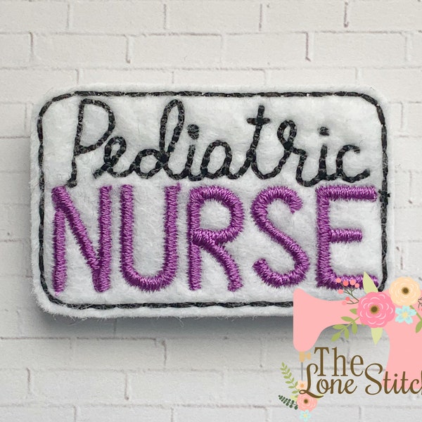 Pediatric Nurse Embroidery - Etsy