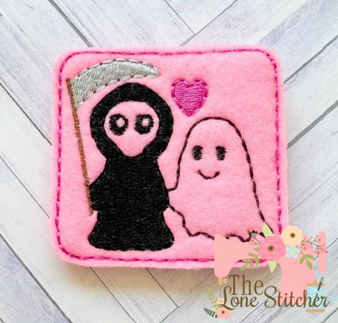 TLS Reaper and Ghost Love Feltie Embroidery Design - Etsy