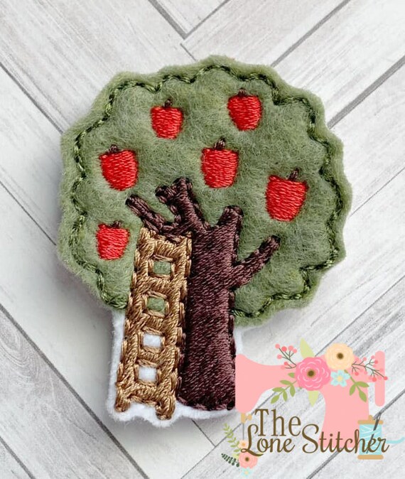 TLS Feltie Apple Tree Embroidery Design - Etsy