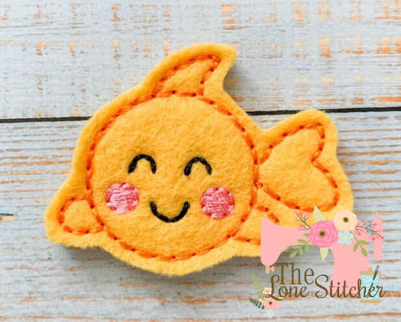 TLS Feltie Happy Fish Embroidery Design - Etsy