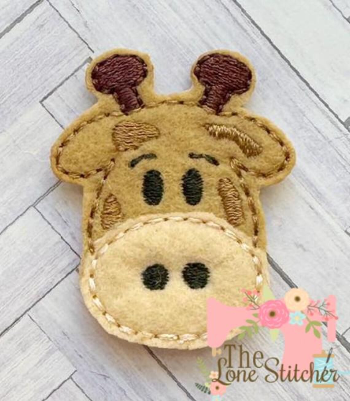 TLS Feltie Giraffe Head Embroidery Design - Etsy