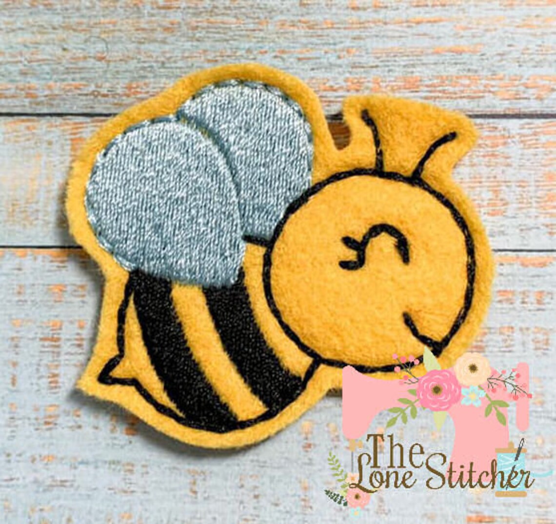 TLS Feltie Bee Embroidery Design - Etsy