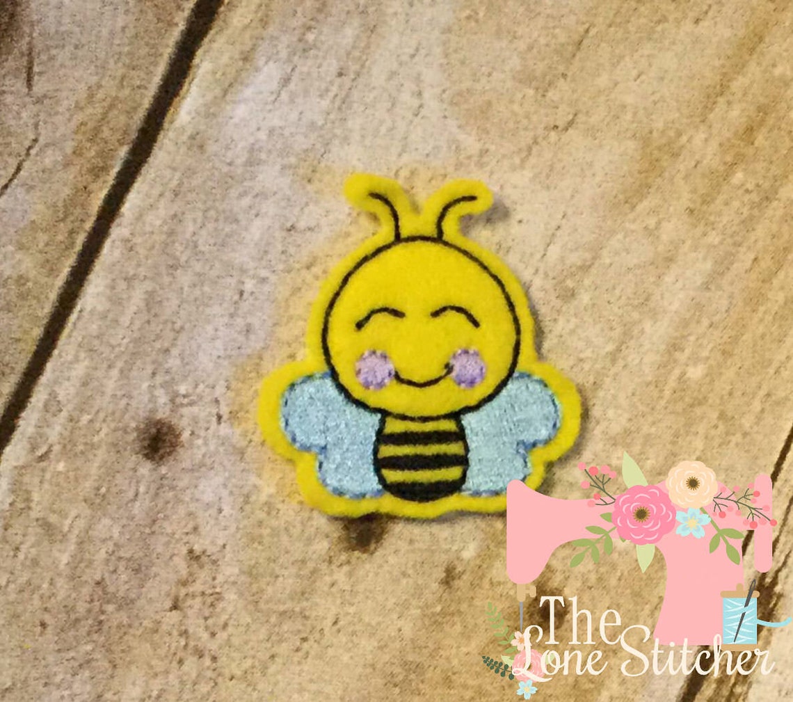 TLS Feltie Happy Bee Embroidery Design - Etsy