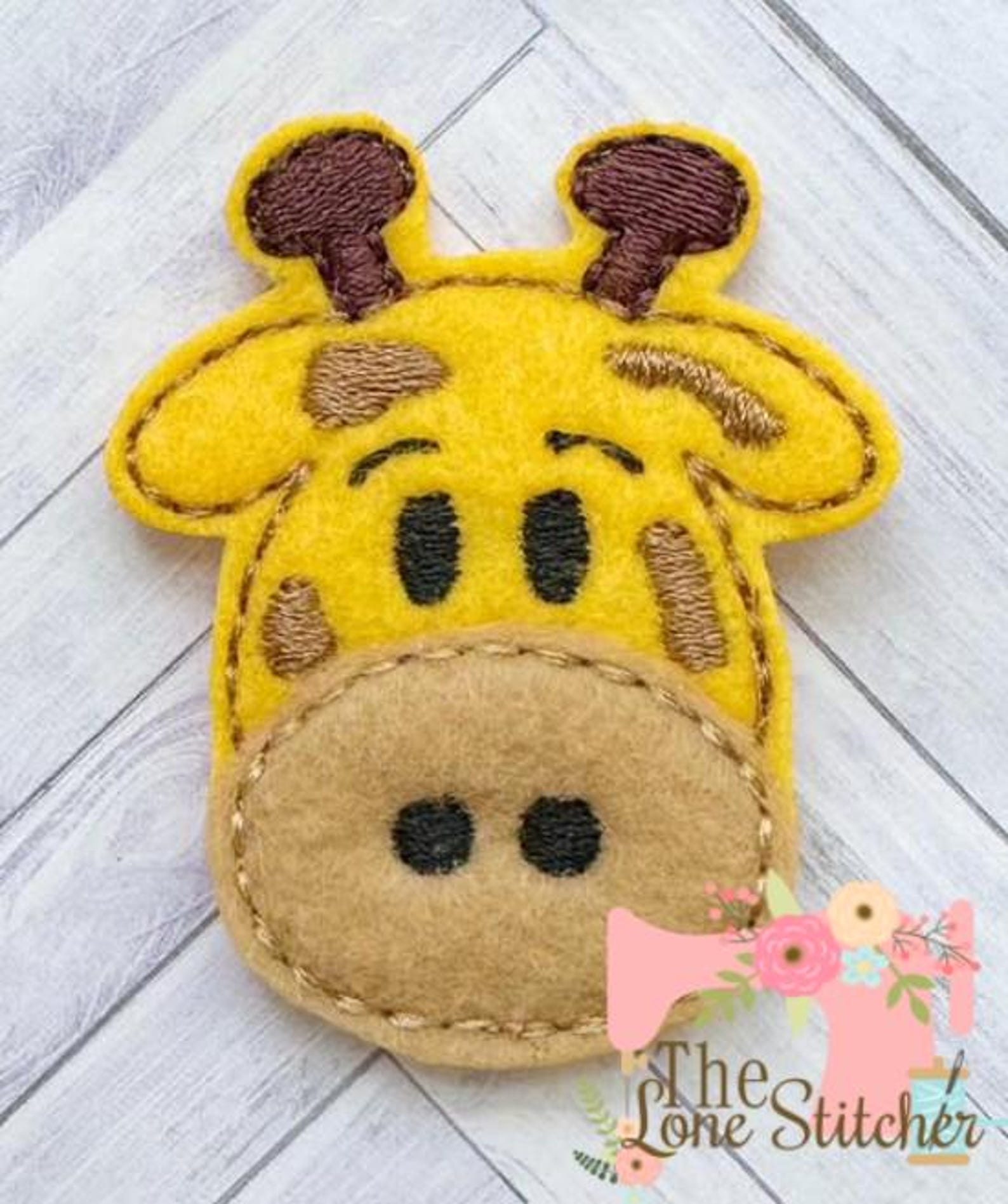 TLS Feltie Giraffe Head Embroidery Design - Etsy