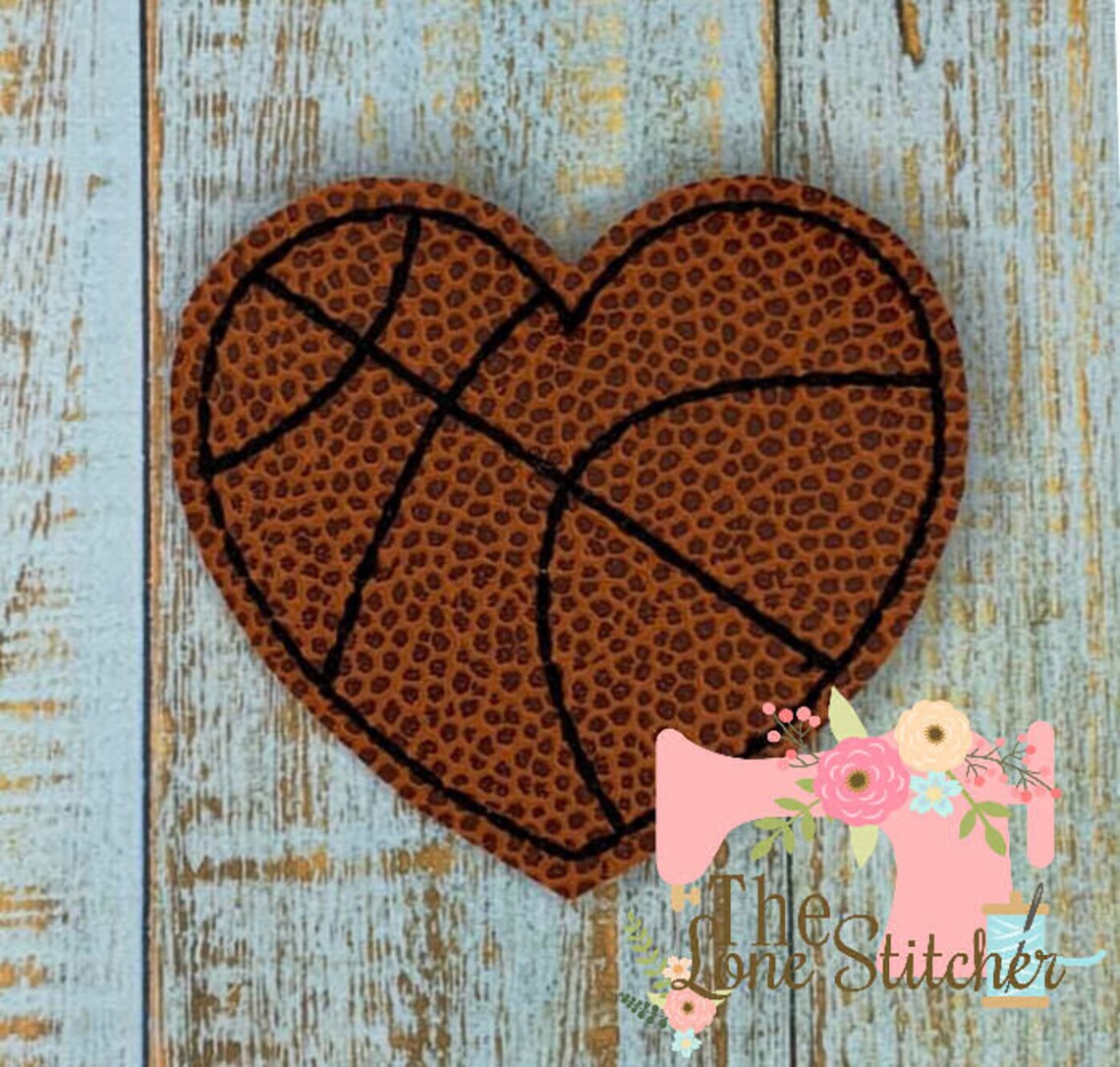 TLS Feltie Heart Basketball Embroidery Design - Etsy