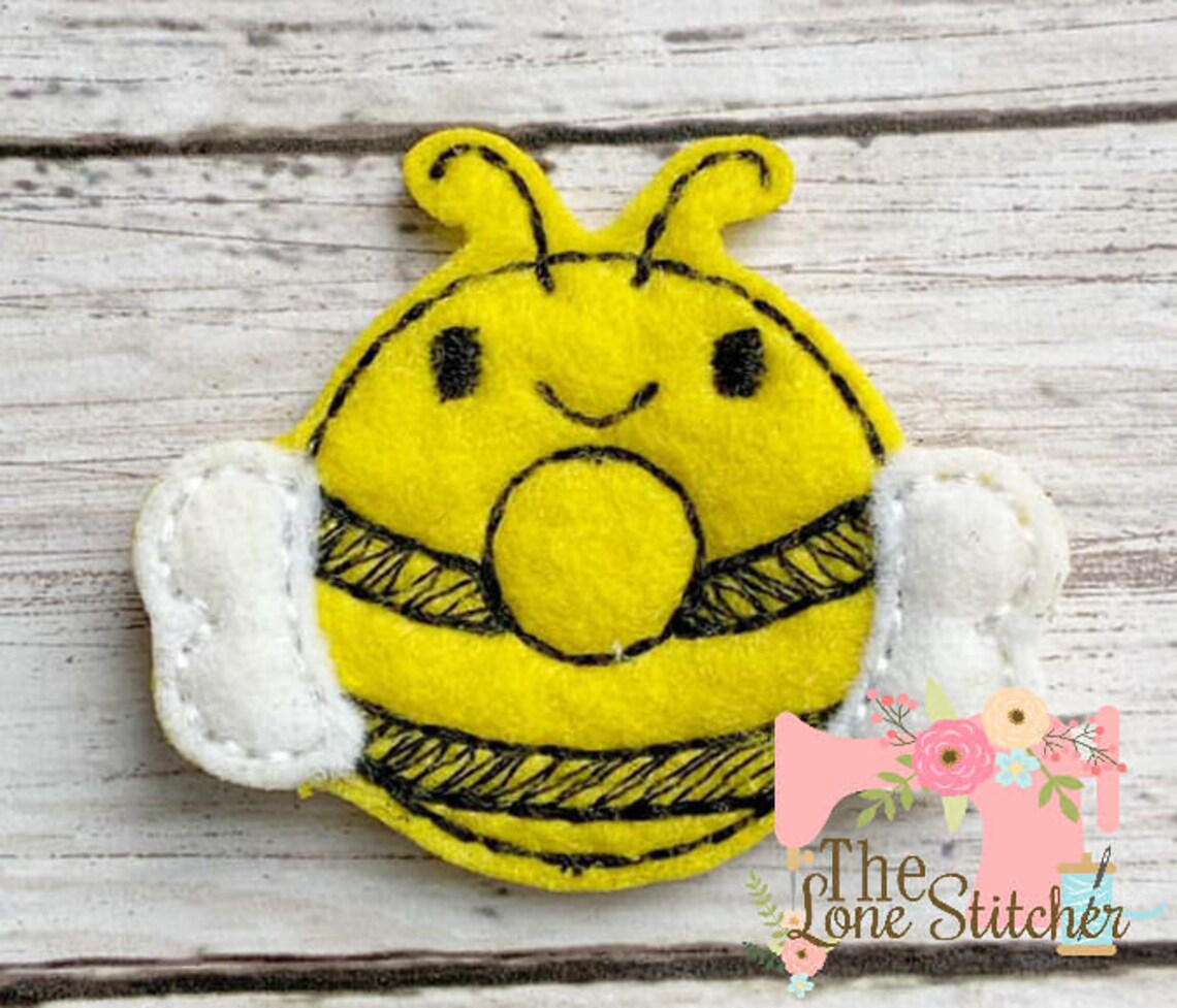 TLS Feltie Bee Donut Embroidery Design - Etsy