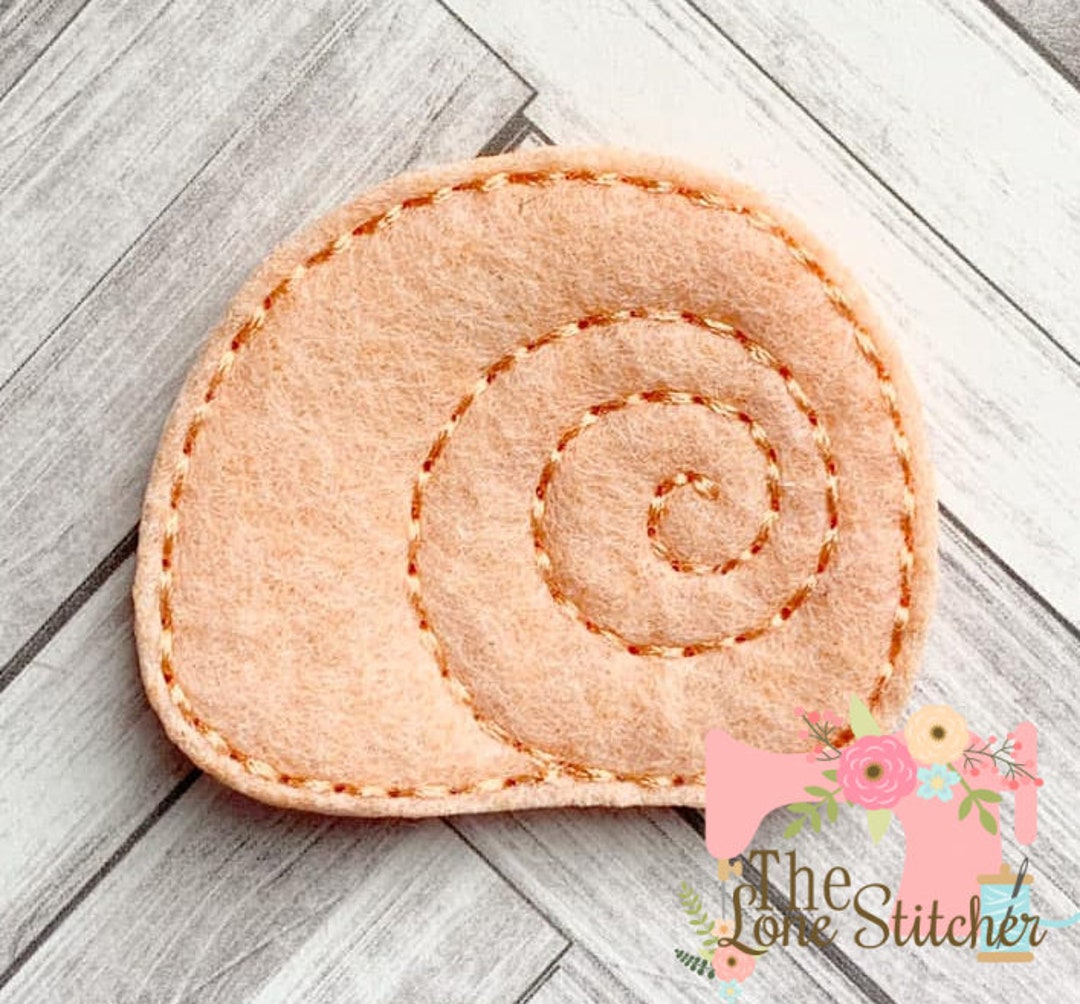 TLS Feltie Seashell Embroidery Design - Etsy