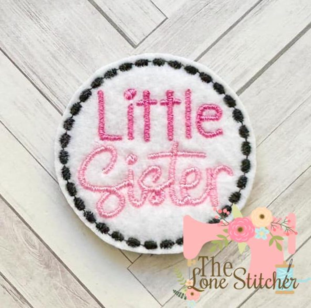TLS Little Sister Feltie Embroidery Design - Etsy
