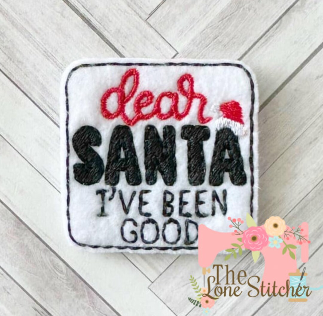 TLS Feltie Dear Santa Embroidery Design - Etsy