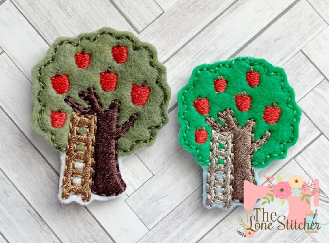 TLS Feltie Apple Tree Embroidery Design - Etsy