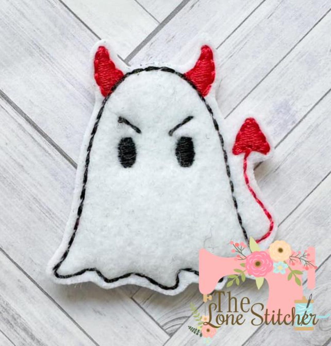 TLS Feltie Devil Ghost Embroidery Design - Etsy