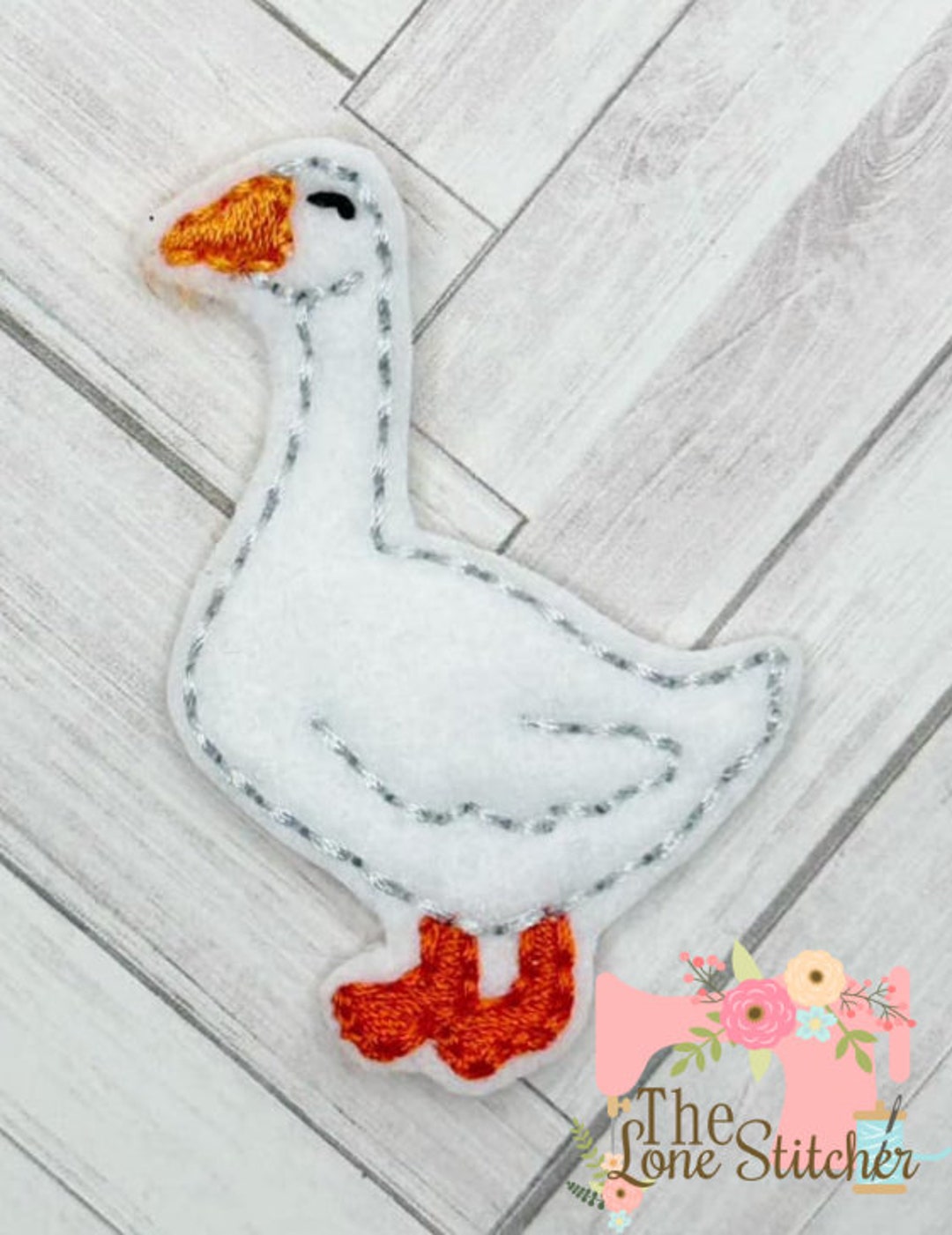 TLS Feltie Goose Embroidery Design - Etsy