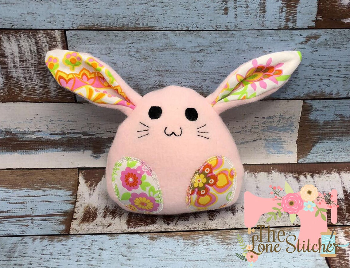 TLS Chubby Bunny Stuffie / Stuffed Animal / Softie Embroidery | Etsy