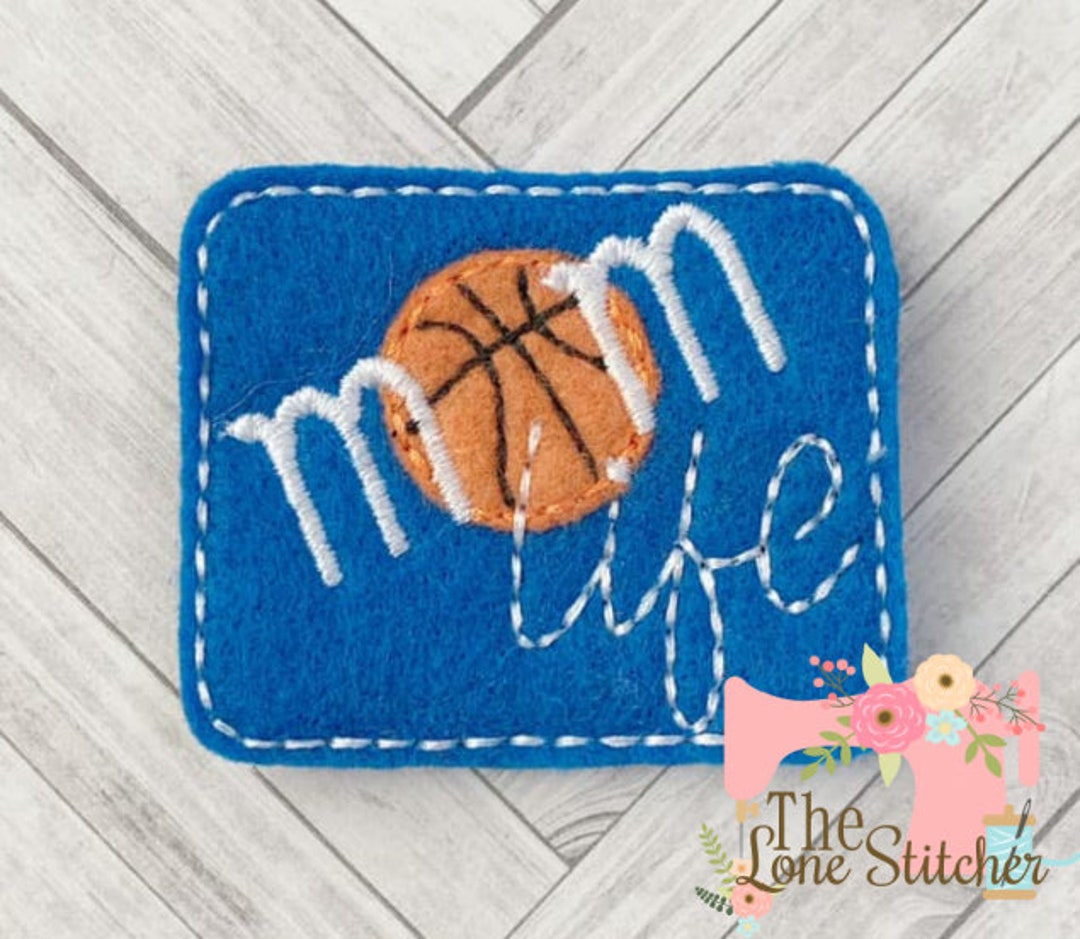 TLS Feltie Mom Life Basketball Embroidery Design - Etsy
