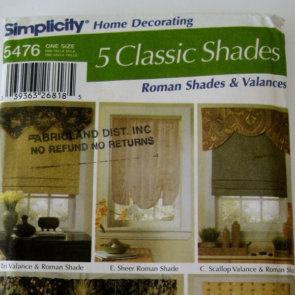 Roman Blinds Pattern - Etsy