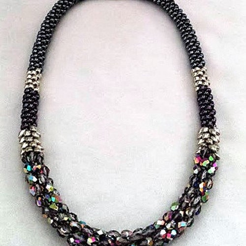 Kumihimo Colorblock Necklace Tutorial | Etsy