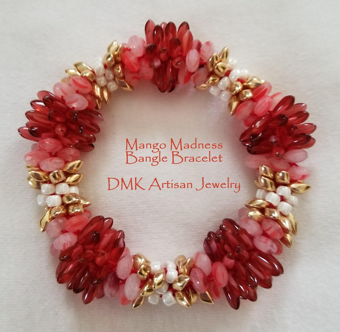TUTORIAL ONLY - Mango Madness Bangle Bracelet - Etsy
