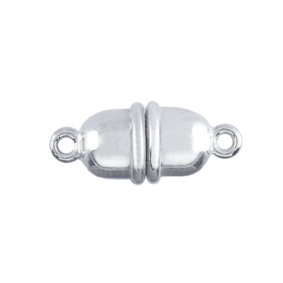 Super Strong Argentium® Silver Magnetic Barrel Clasp Substantial 17.8mm ...