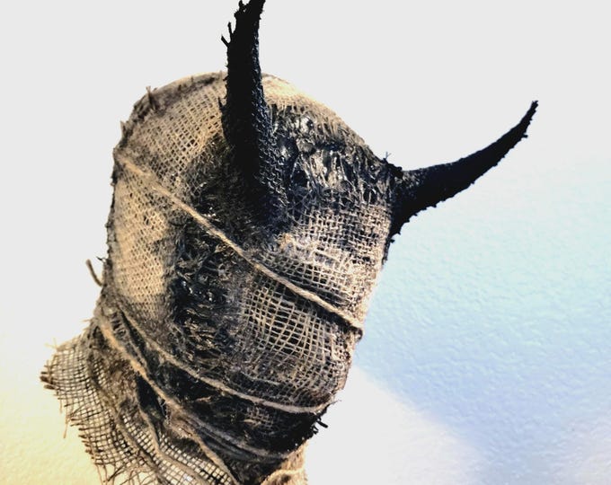 Void of Empathy, Halloween Haunt Mask: Lightweight Burlap Cosplay - Etsy