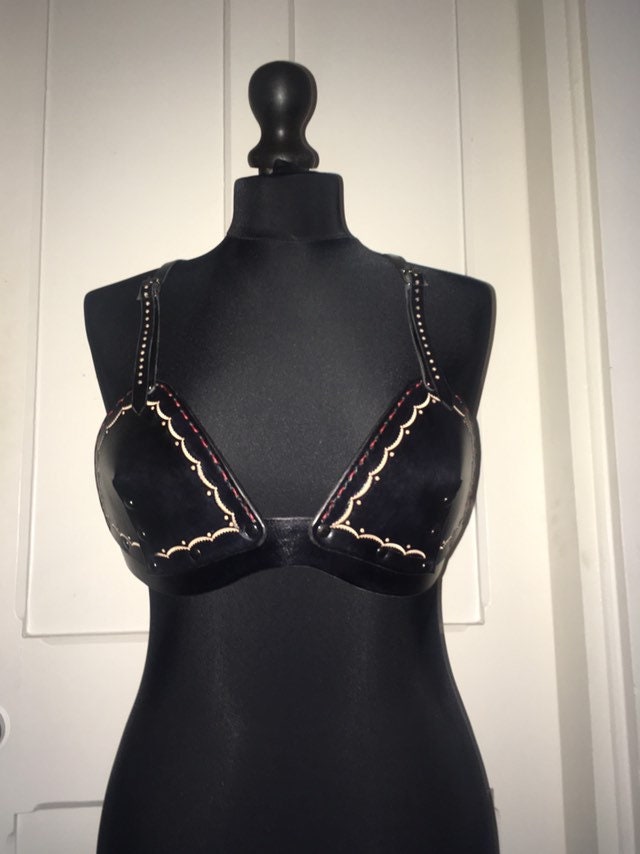 Leather Bra Handmade. - Etsy