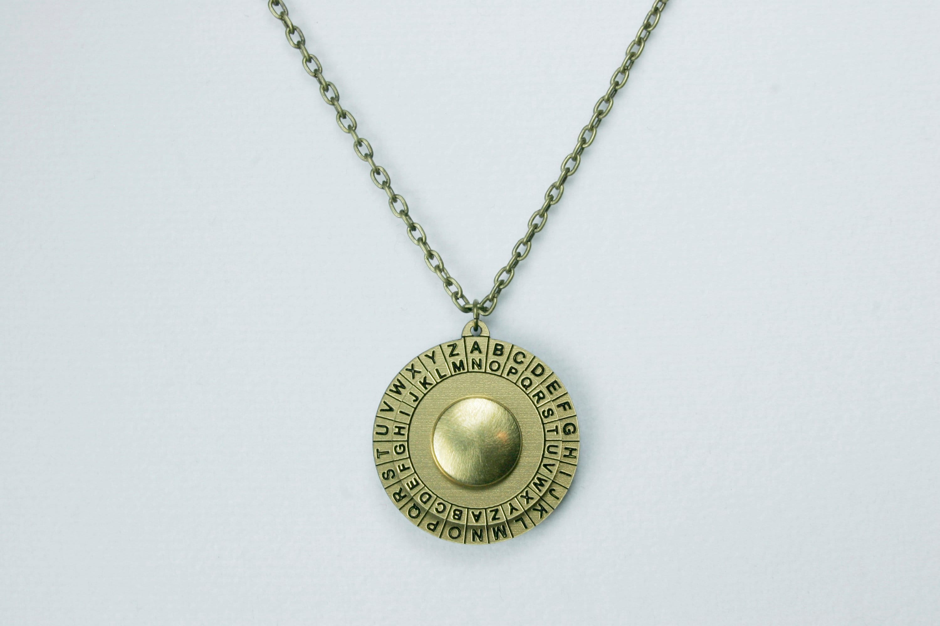 Cipher Wheel Decoder Necklace | Caesar Cipher Disk | Secret Message ...