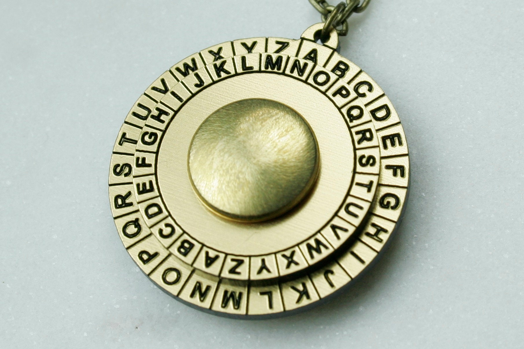 Cipher Wheel Decoder Necklace | Caesar Cipher Disk | Secret Message ...