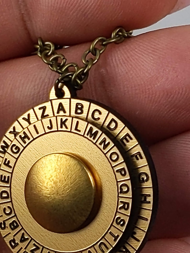 Cipher Wheel Decoder Necklace Caesar Cipher Disk Secret Message
