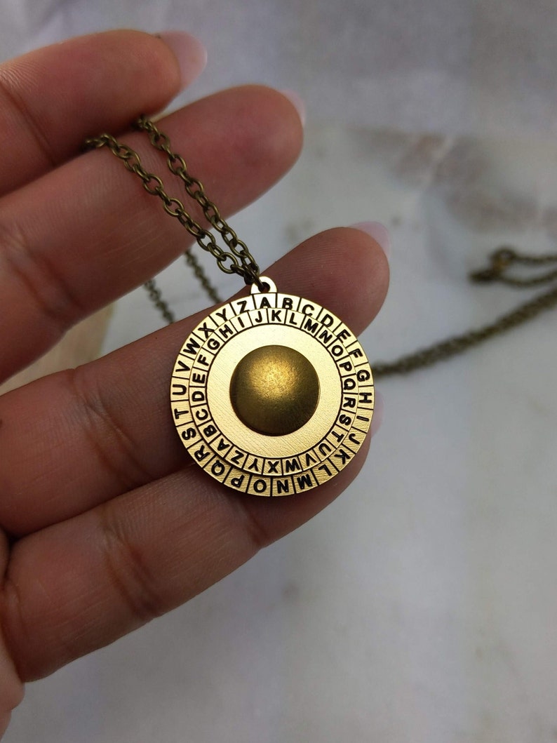 Cipher Wheel Decoder Necklace Caesar Cipher Disk Secret Message
