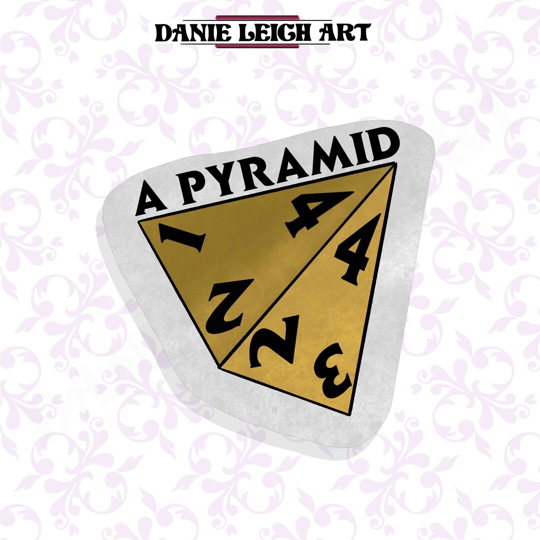 A Pyramid - D4 - Sticker - Etsy