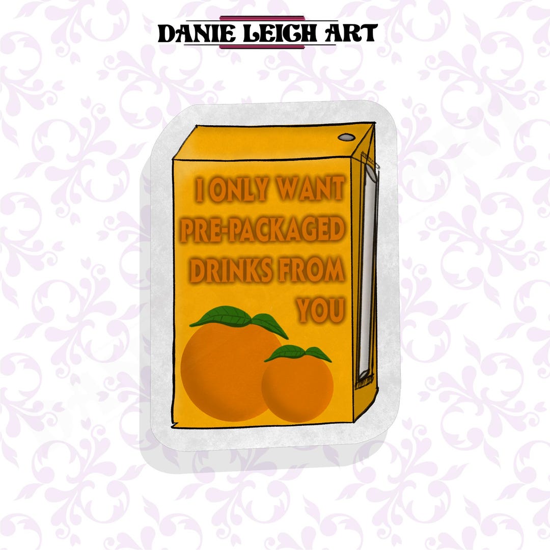 Pre-packaged Drinks Sticker - Etsy