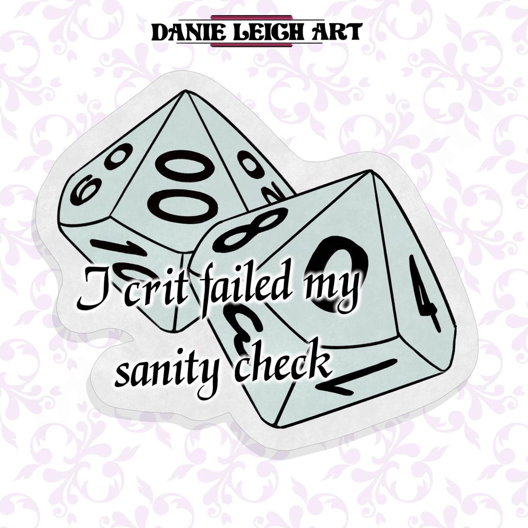 Sanity Check - Call of Cuthulu Sticker - Etsy