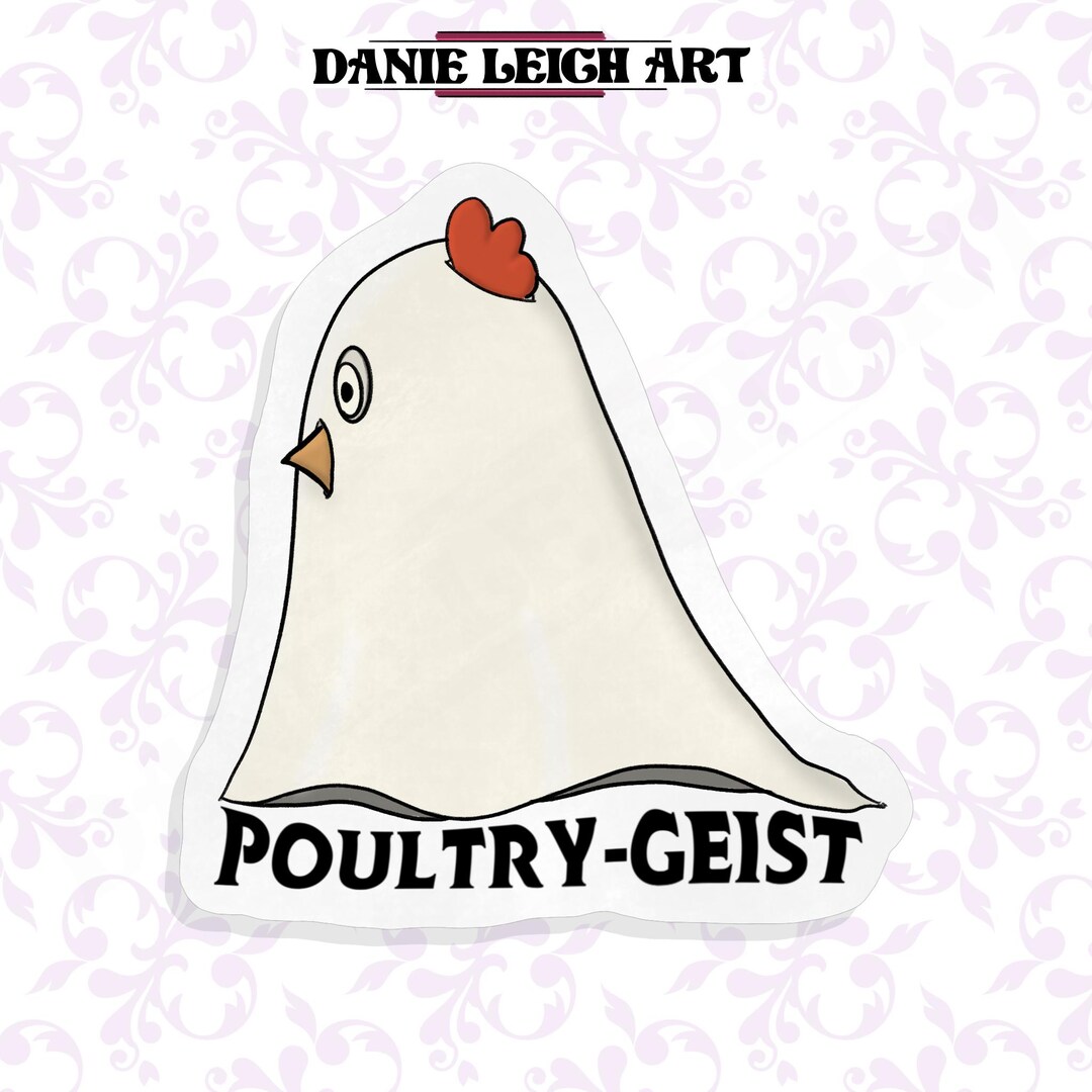 Poultry-geist - Funny Chicken Sticker - Etsy