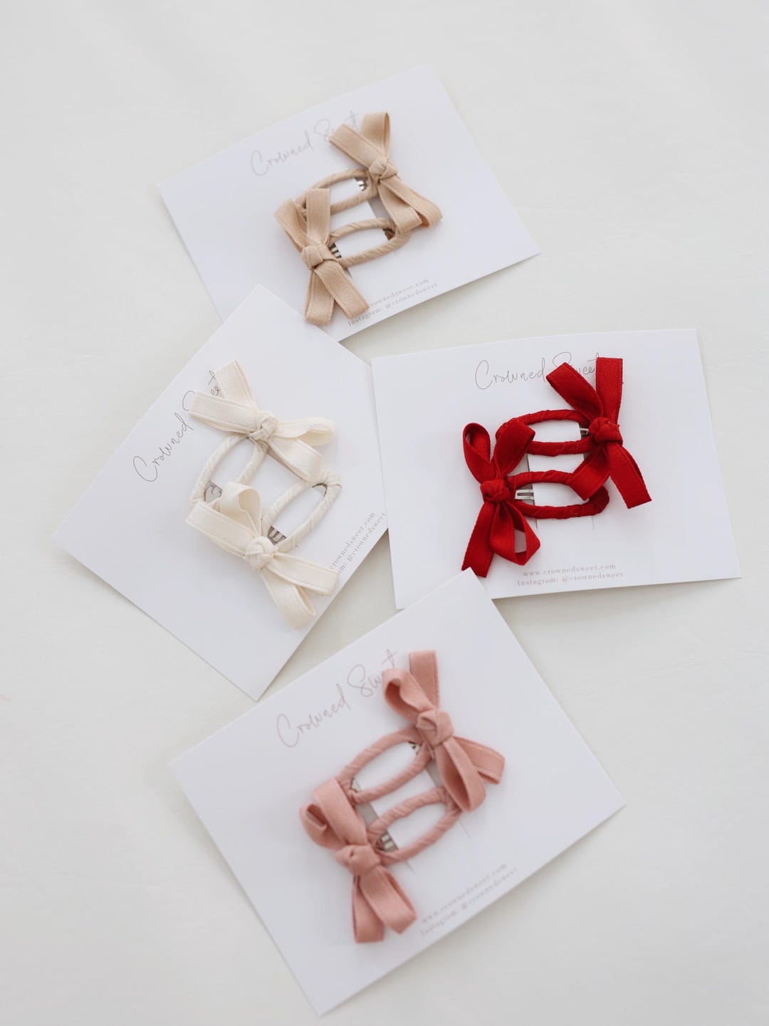 Pretty Bow Snap Clips, Set of Two Hair Clips, Hair Accessories, Toddler ...