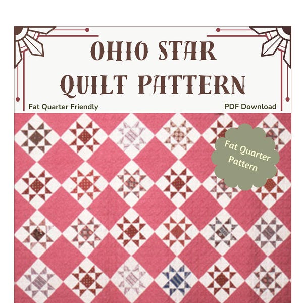 Ohio Star Quilt Pattern - Etsy
