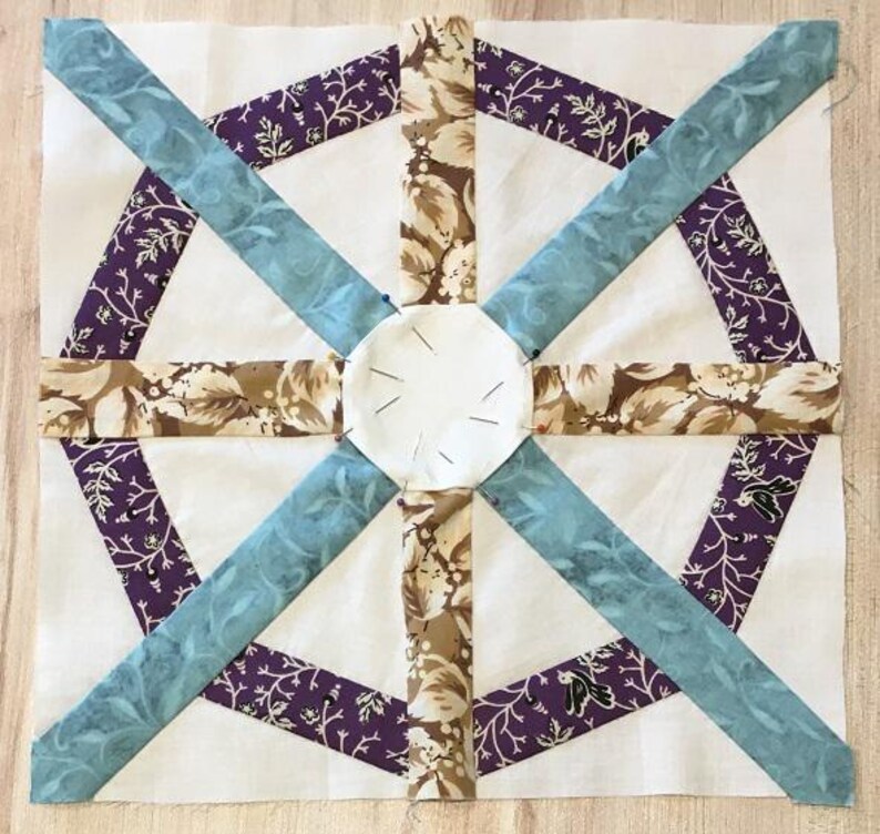 Wagon Wheel Quilt Pattern: Vintage Quilt Pattern, Lap, Twin, Queen, King Quilt Pattern, (PDF ...