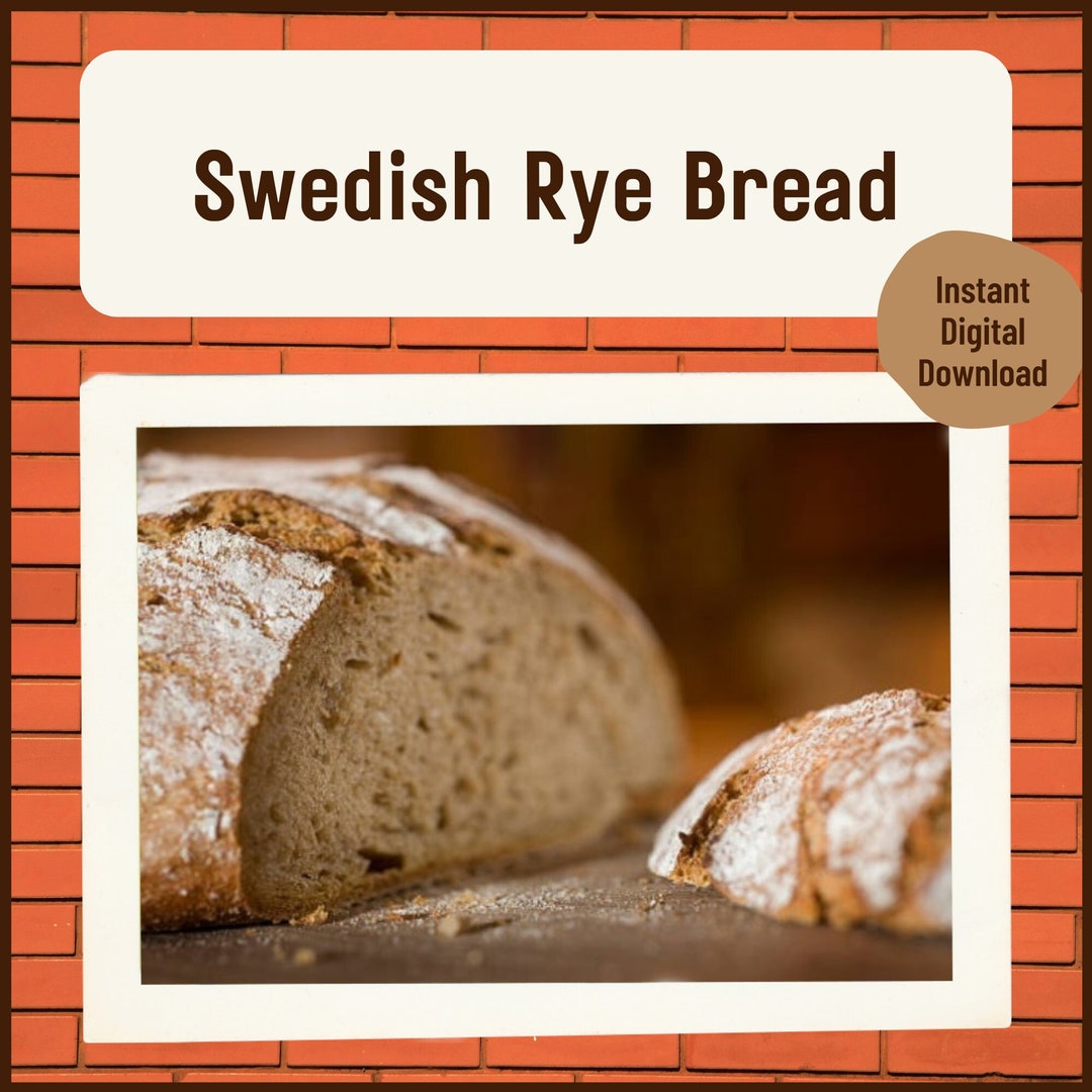 BEST RECIPE for Swedish Rye Bread Recipe / Crunchy Golden Brown Crust ...