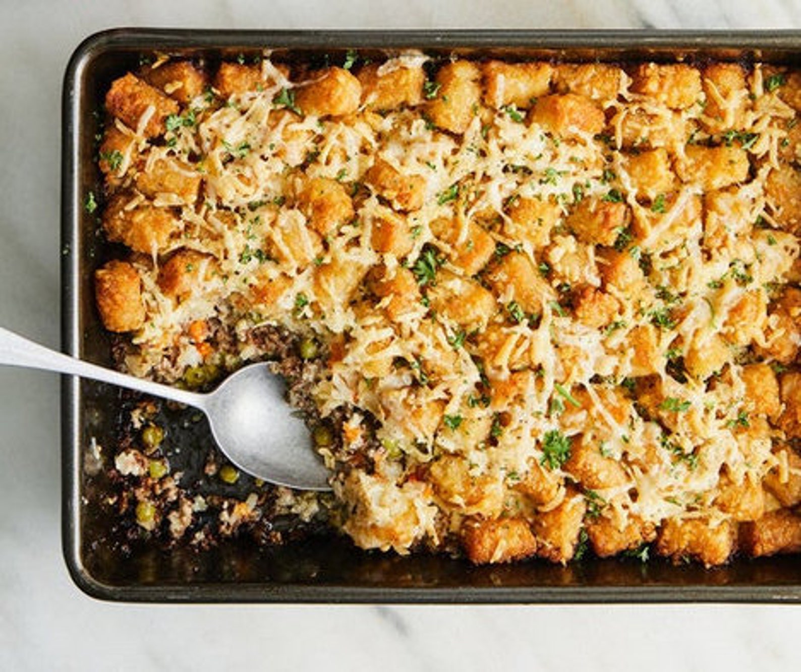 Best Tater Tot Casserole Recipe: Creamy Hot Dish, Vintage Cookbook (PDF ...