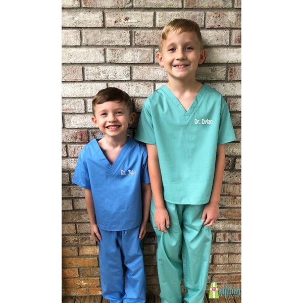 Monogrammed Scrubs - Etsy
