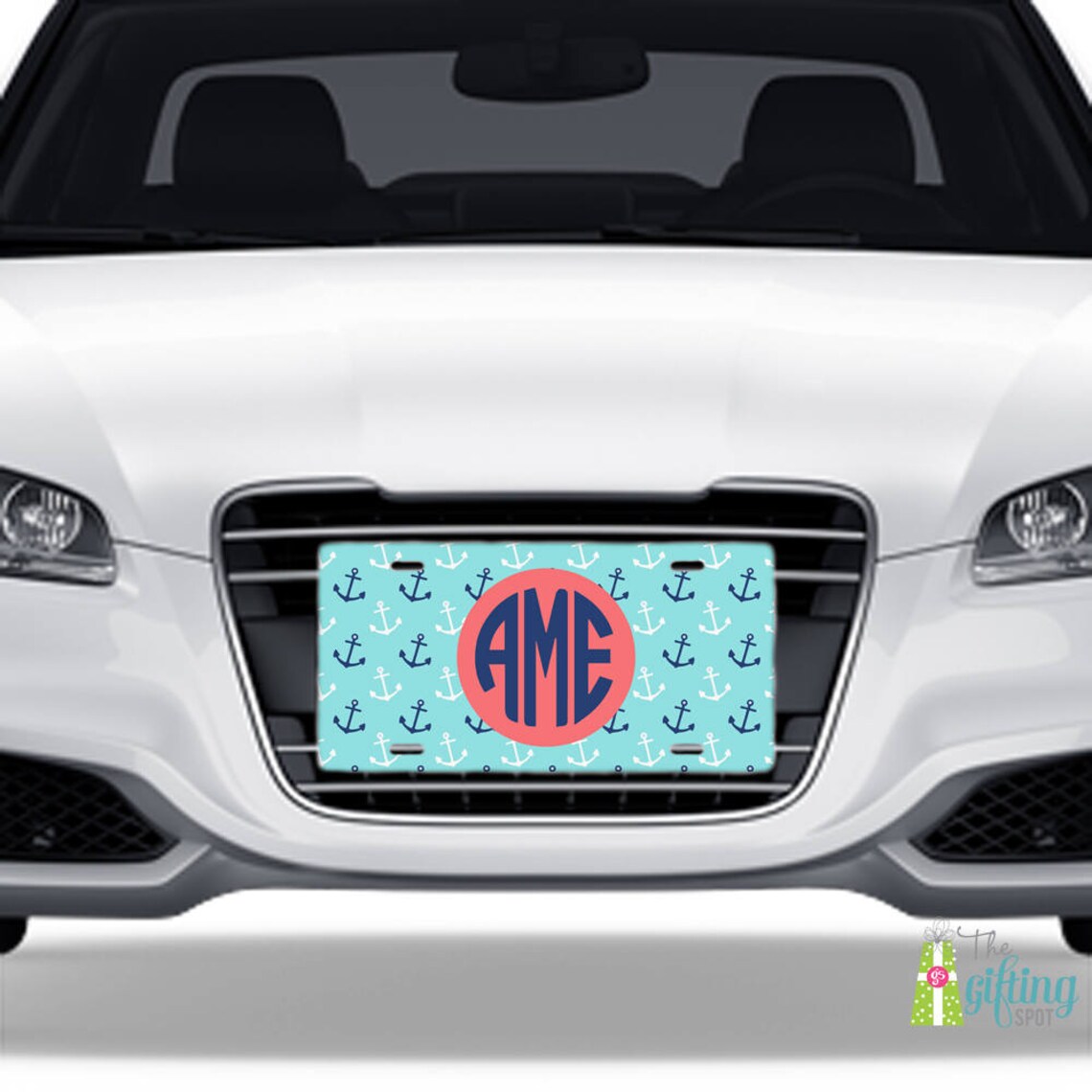 Monogrammed Car Tag Personalized License Plate Monogram Car | Etsy