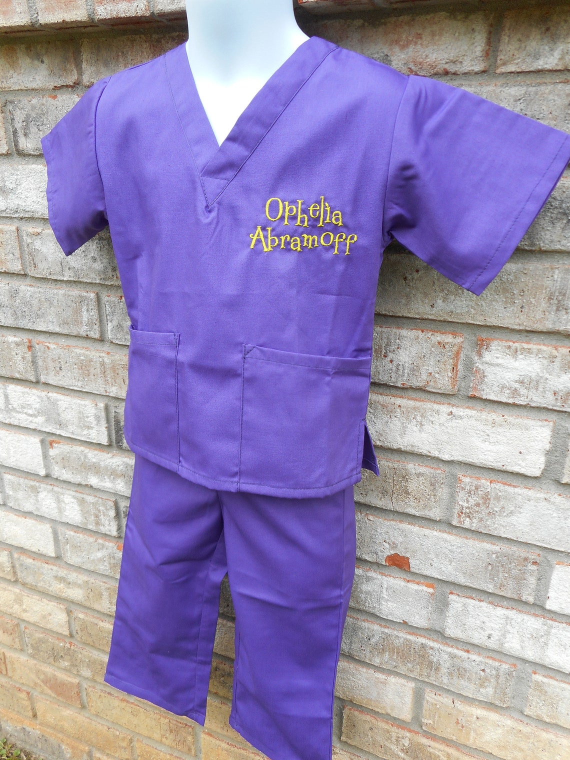 Monogrammed Kids' Scrubs Child's Scrub Set Baby - Etsy
